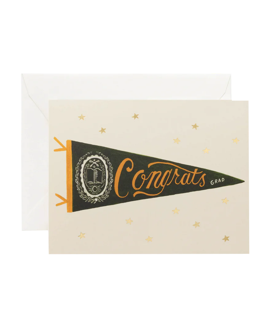 Congrats Pennant Card – nature+nurture
