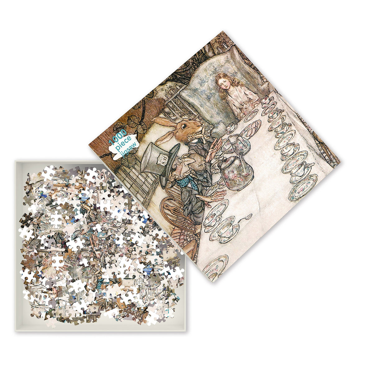Arthur Rackham: Alice in Wonderland Tea Party (1000-Piece Jigsaw Puzzl ...