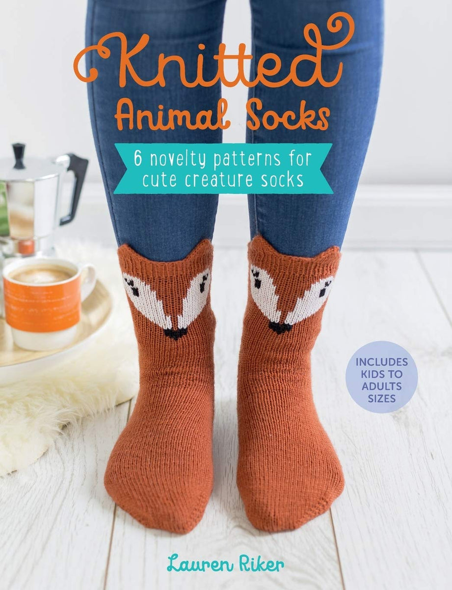 Knitted Animal Socks: 6 Novelty Patterns for Cute Creature Socks ...