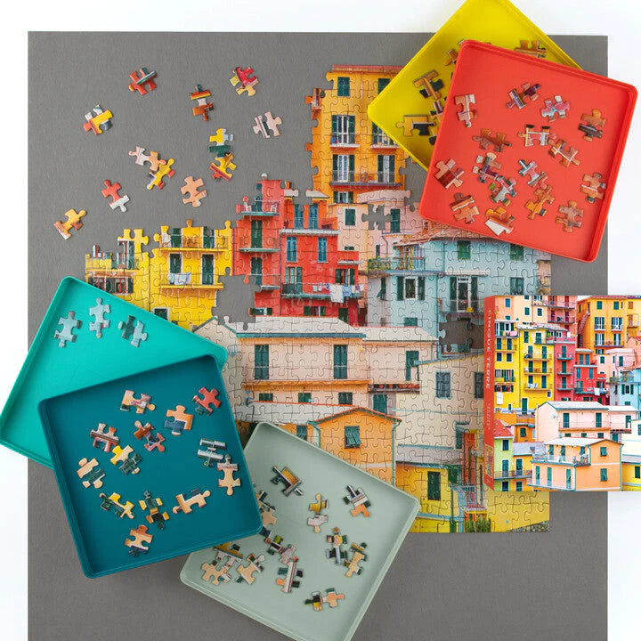 Stackable Puzzle Sorting Tray Set For Organizing Puzzle Pieces